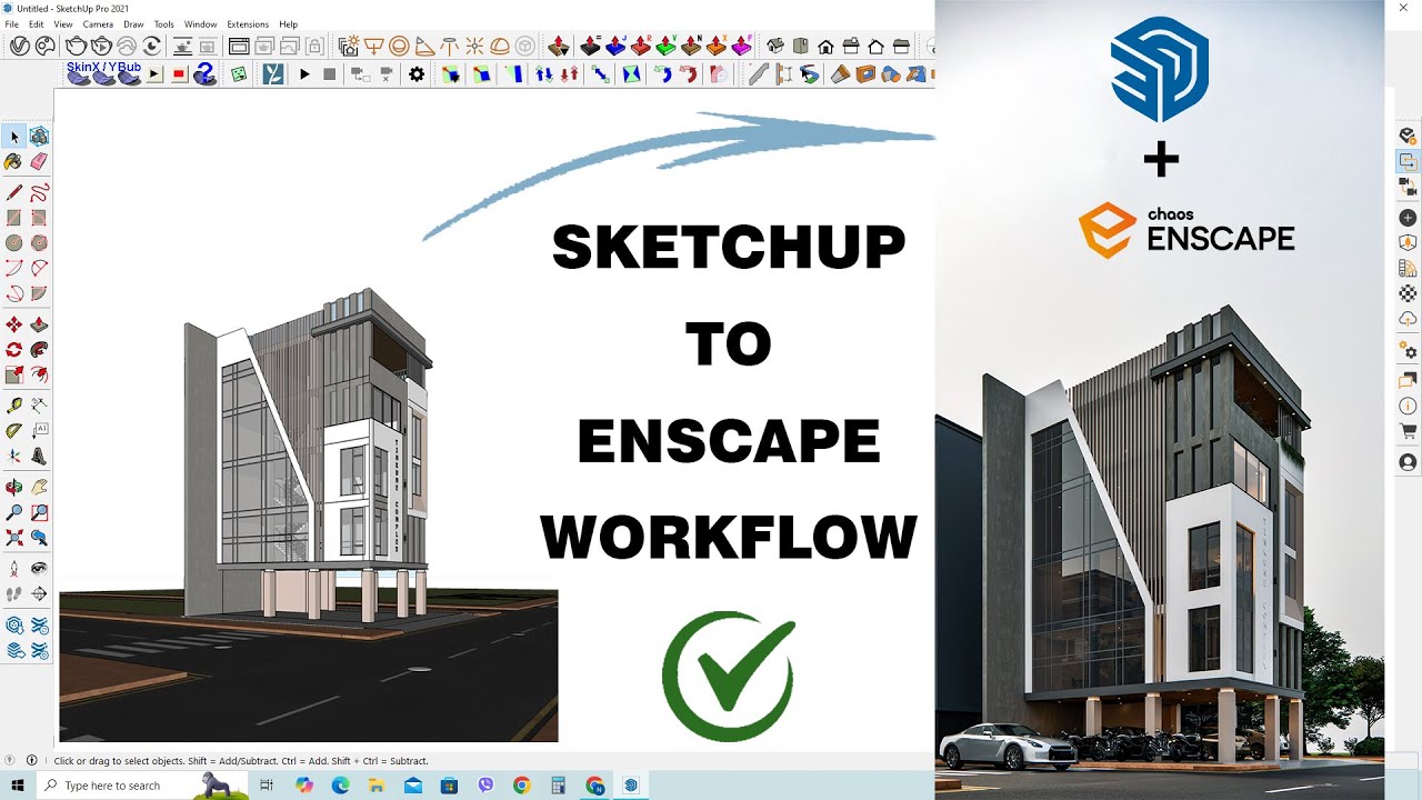 Optimize SketchUp models for faster Enscape renders #enscape #sketchup ...