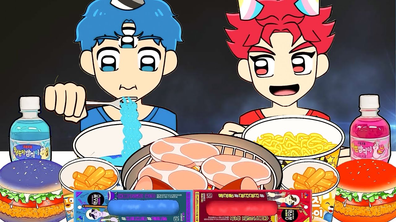 Convenience Stores Color Food Mukbang | ASMR Mukbang - YouTube