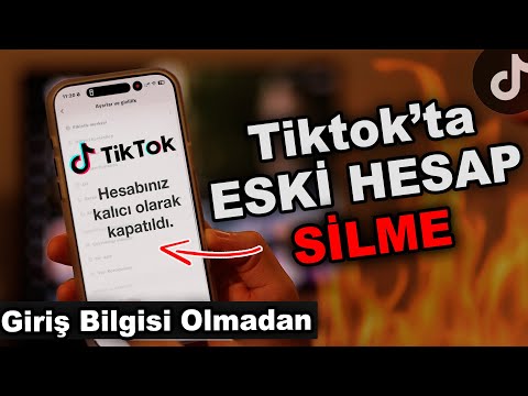 Tiktok Erişilemeyen Hesap Kapatma - MAİL - ŞİFRE GEREKMEDEN