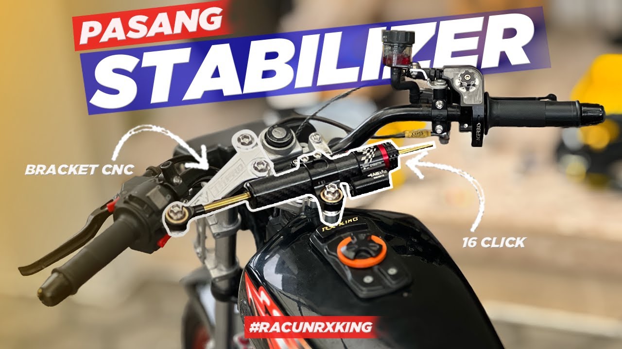 PASANG STABILIZER STANG DI MOTOR RX KING DI PAKE SPEEDING DAN CORNERING ...