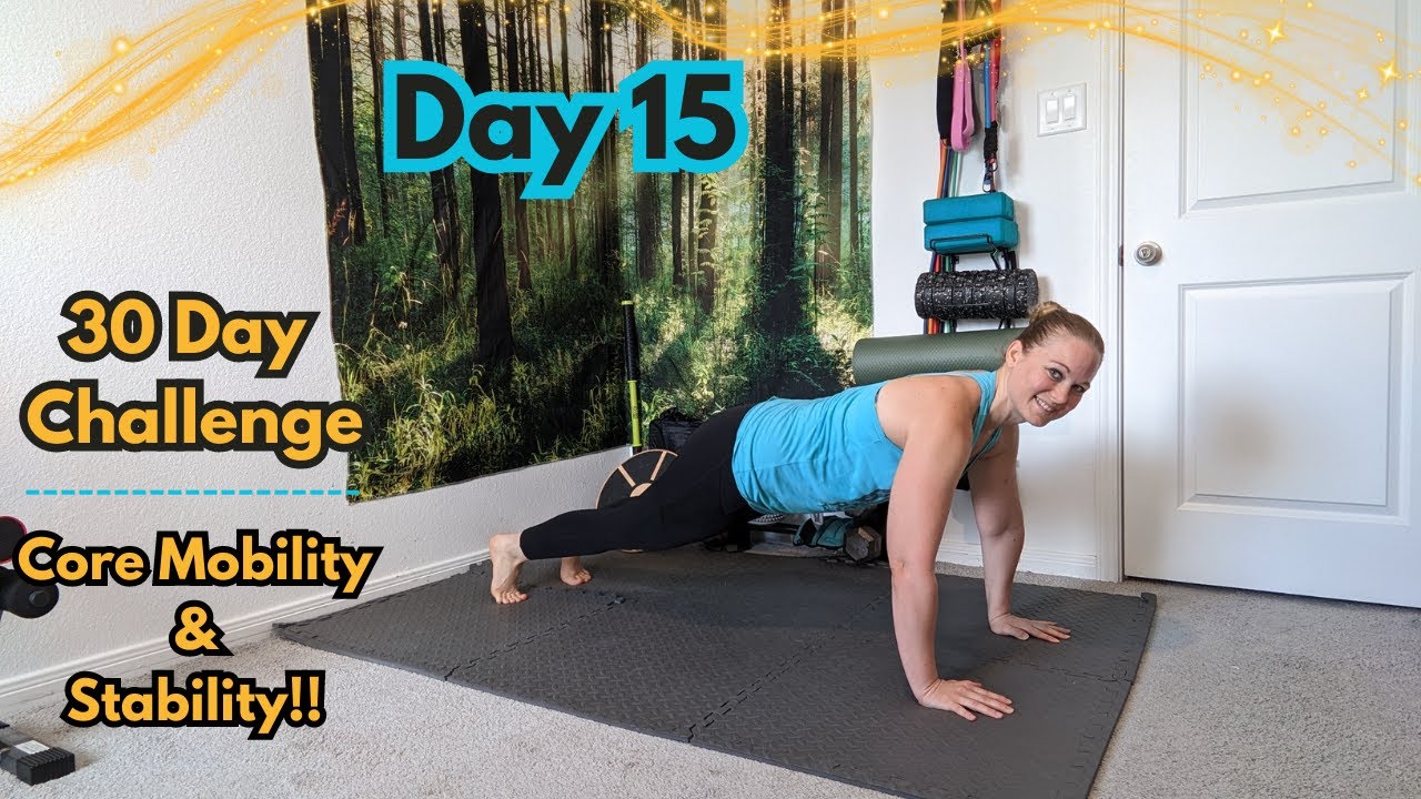 Day 15 of 30 - 30 Day Core Challenge for Beginners & Moms! - YouTube