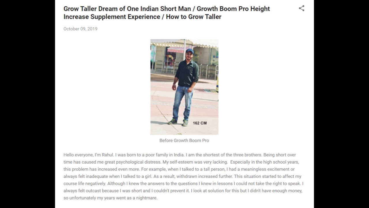 The Indian Man Who Grew 5CM Taller in 3 Months | Growth Boom Pro Max ...