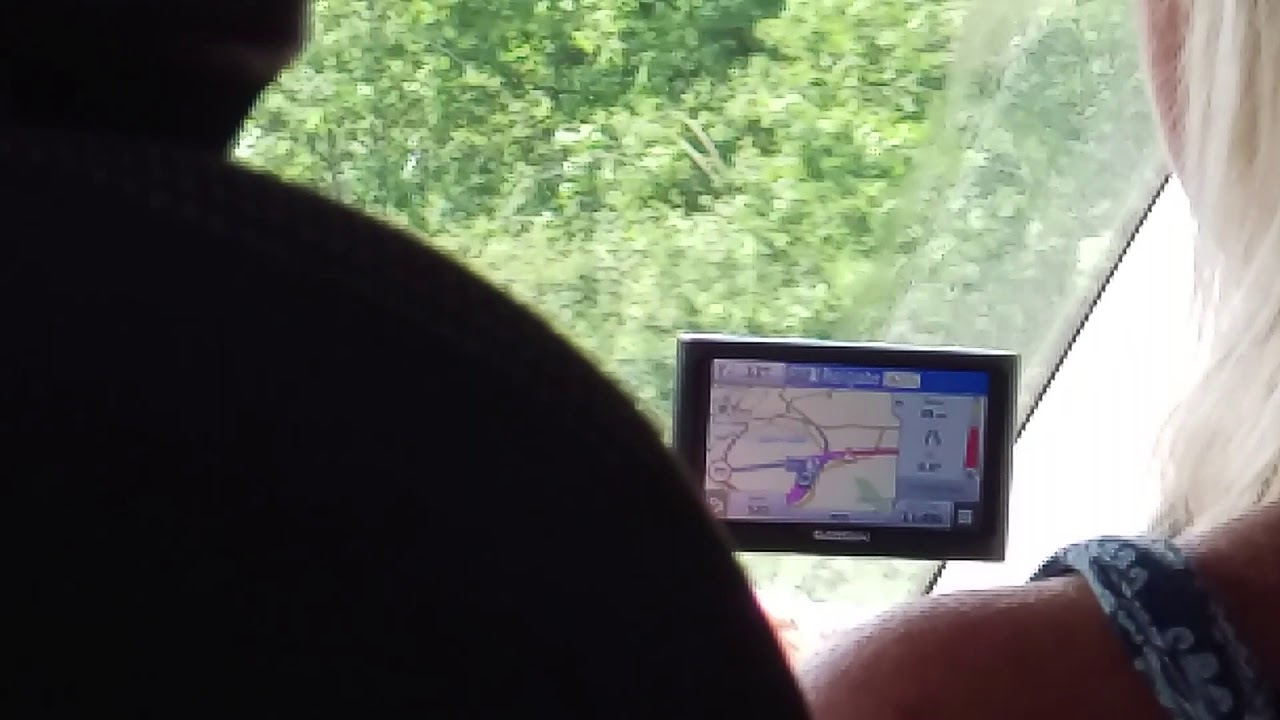 On the satnav map to says we are going to the 49 house and it is going ...