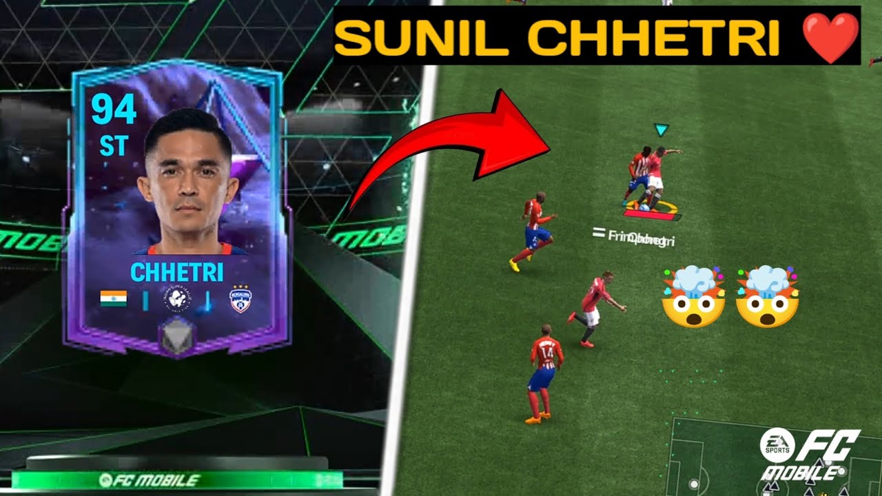 Trying out the 🇮🇳 G.O.A.T Sunil chhetri End of Era card !! HAPPY ...