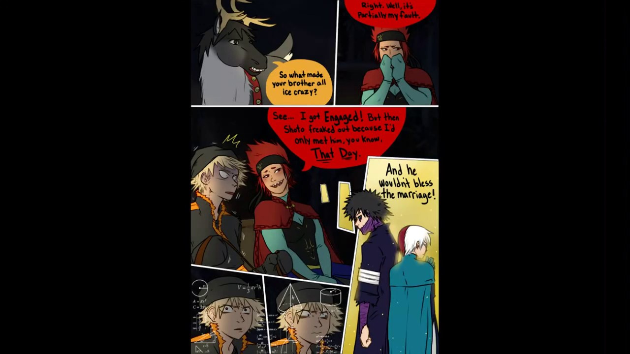 my hero academia "FROZEN" AU part 2 - YouTube