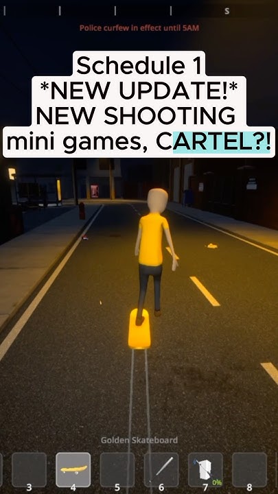 Schedule 1- NEW UPDATE! New SHOOTING MINI GAMES, Cartel and a lot of plans - YouTube