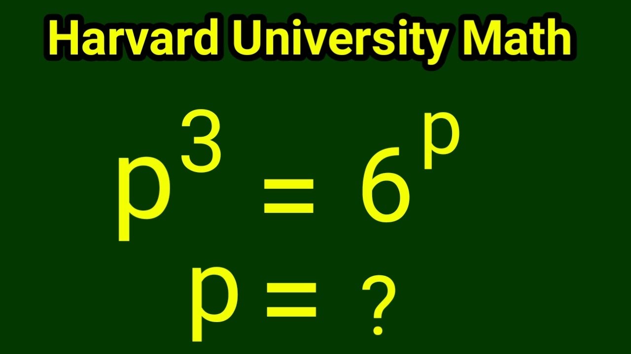 Mind Blowing Harvard Exponential Equation - YouTube