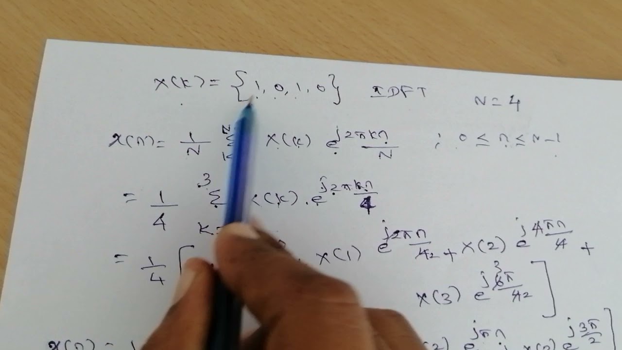 IDFT using Direct and Twiddle factor method - YouTube