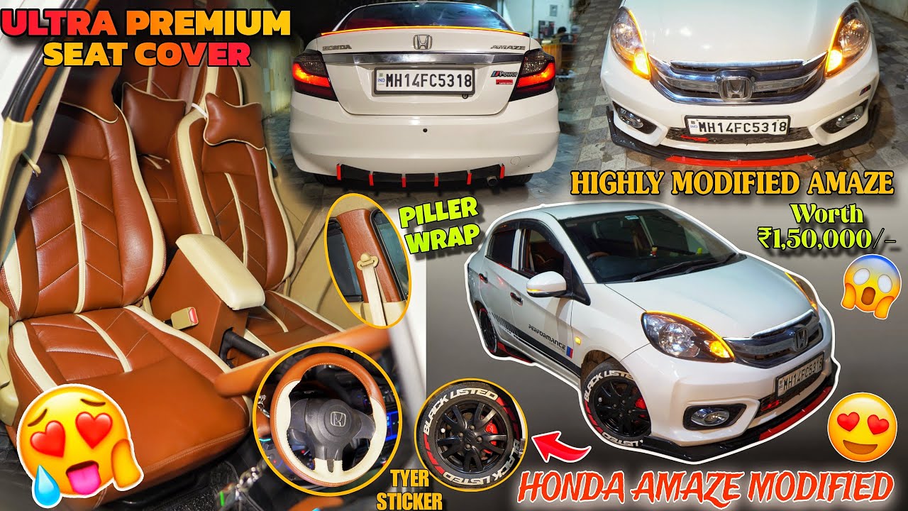 Honda Amaze Type 2 Modified 😱 Worth ₹ 1,50,000/- 💰 Honda Amaze ...