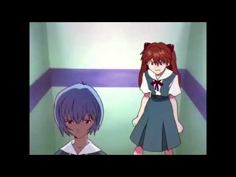 Rei and Asuka elevator scene - YouTube