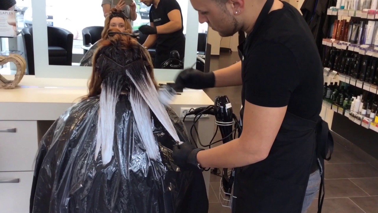 Red Balayage Step by Step - YouTube