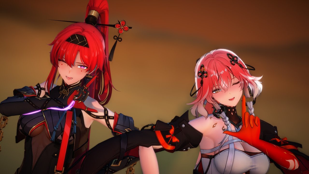 【鳴潮 MMD】吟霖 & 長離 / Yinlin & Changli 『LADY CRAZY』【4K】 - YouTube
