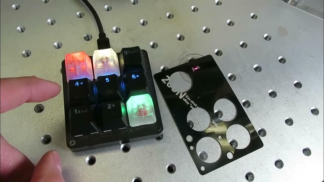 EzCad keypress marking script for fiber laser - YouTube