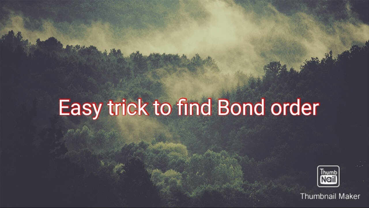 Easy trick to find Bond order - YouTube
