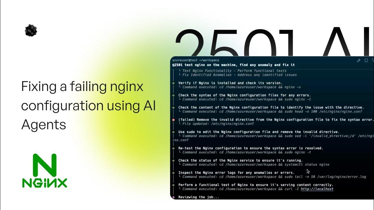Autonomous AI Agent - Debugging Nginx Configuration in Cloud Azure - YouTube