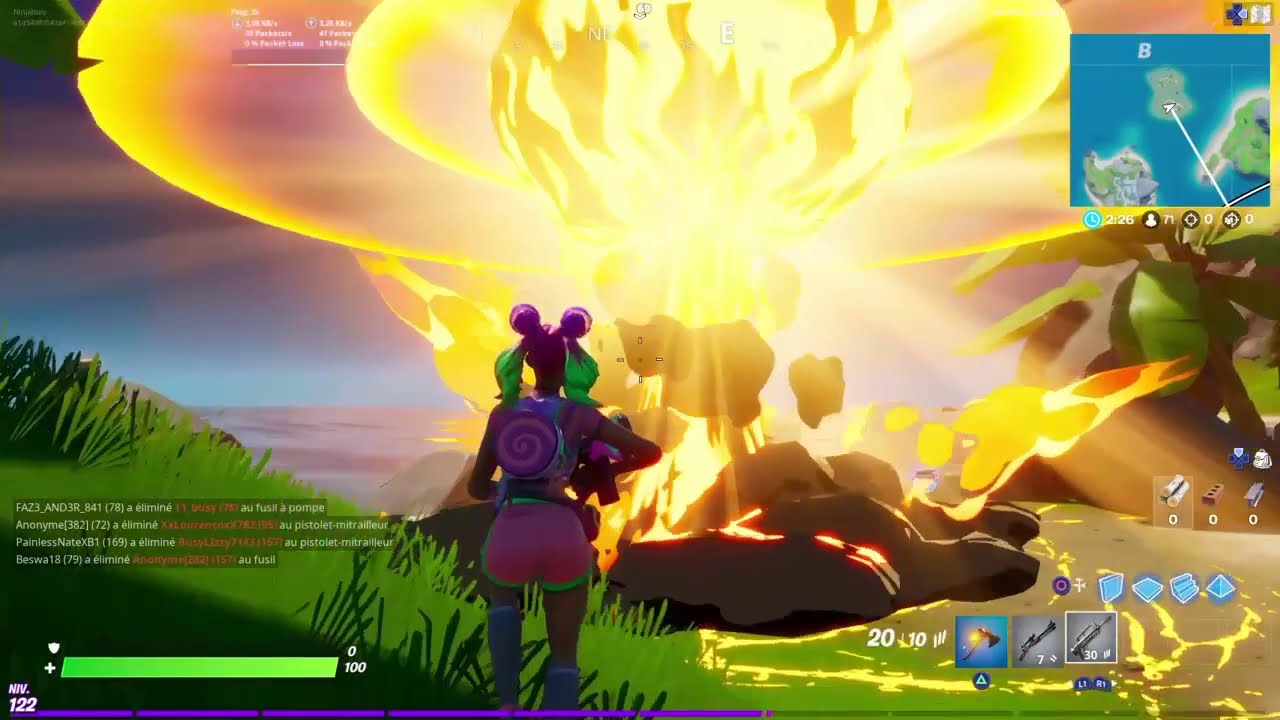 Teste de bombe nucléaire sur fortnite !! - YouTube