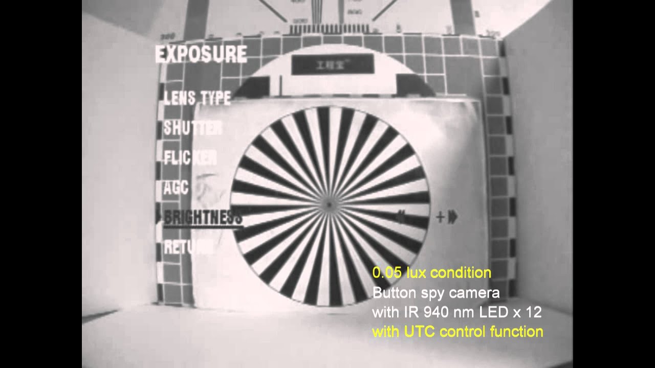 MO-S9731U, IR LED 940nm, Button SPY camera, - YouTube