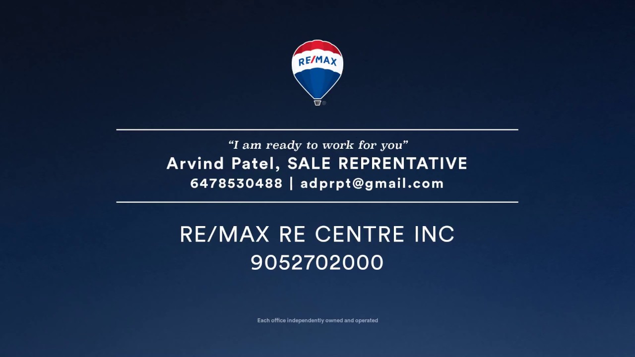Arvind Patel Realtor Video - YouTube