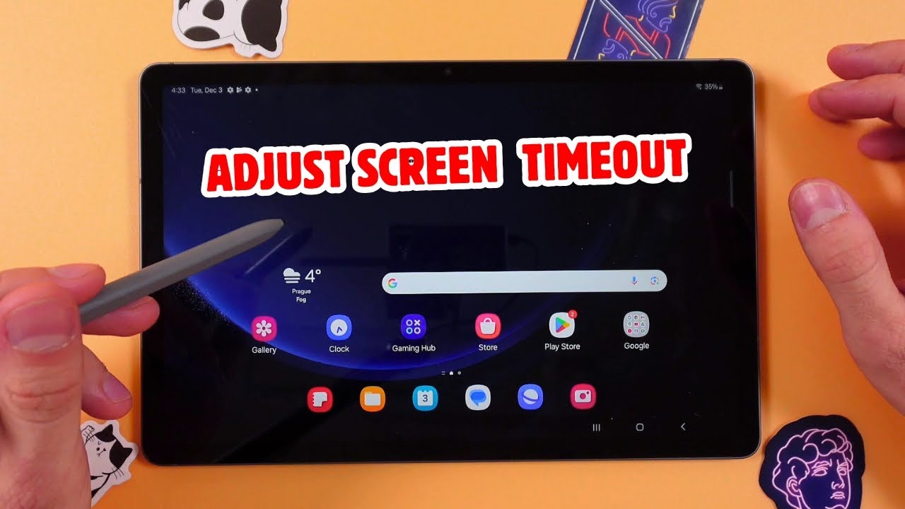 How to Adjust Screen Timeout on Samsung Galaxy Tab S9 FE - YouTube