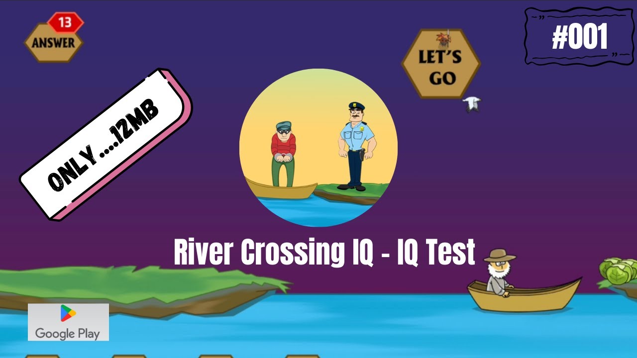 Best mobile IQ Game.... (River Crossing IQ - Test) - YouTube