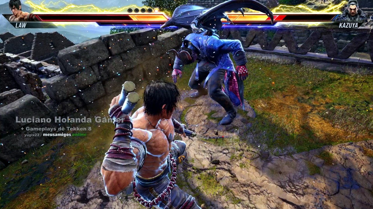 Marshall Law VS. Kazuya Mishima [ TEKKEN 8 ! ] no estágio ORTIZ FARM ...