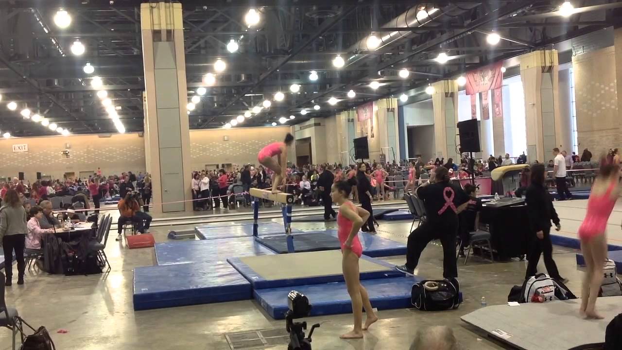 Sarah Penuela-Wermers Pink Invitational Beam Feb 2016 L10 - YouTube