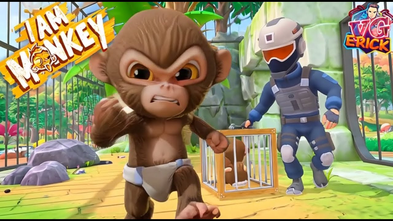 DESCUBRIMOS como ESCAPAR DEL ZOO con el BEBE MONO | ( I Am Monkey VR ...