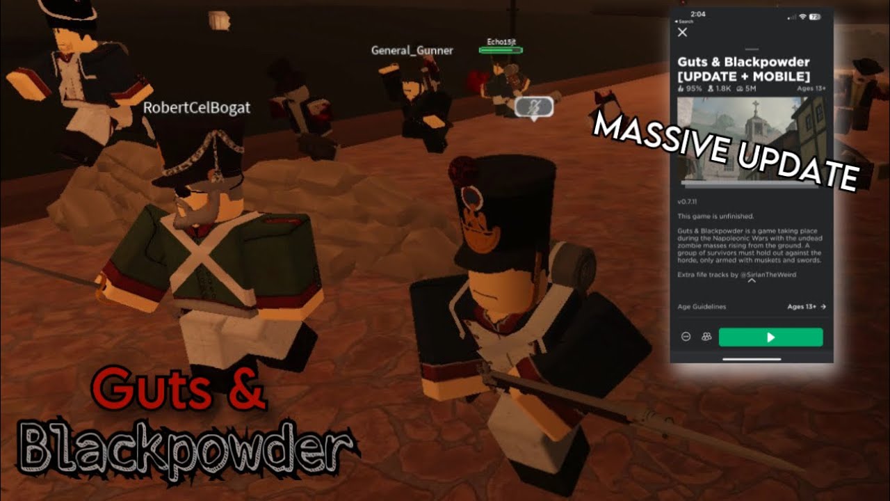 Guts And Blackpowder MOBILE UPDATE In A Nutshell | Roblox - YouTube