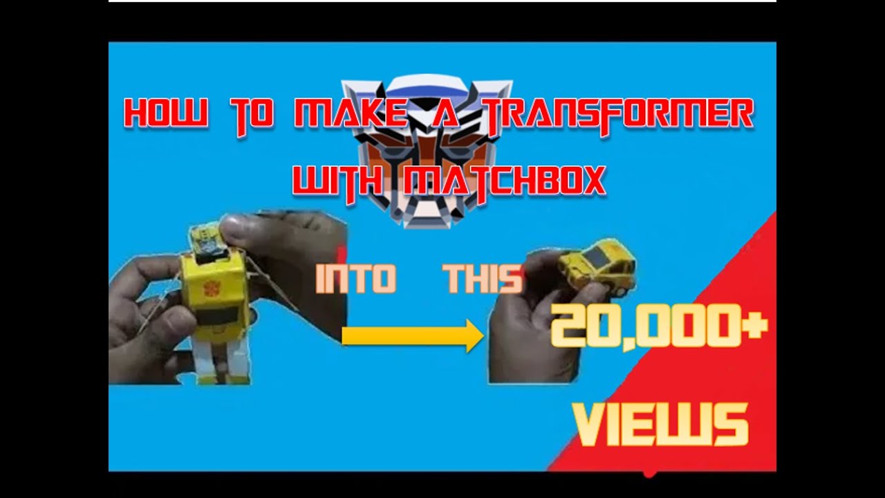 how to make a transformer with matchbox - YouTube