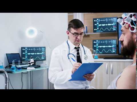 Doctor in a Modern Centre for Neurology Facility | Stock Footage ...