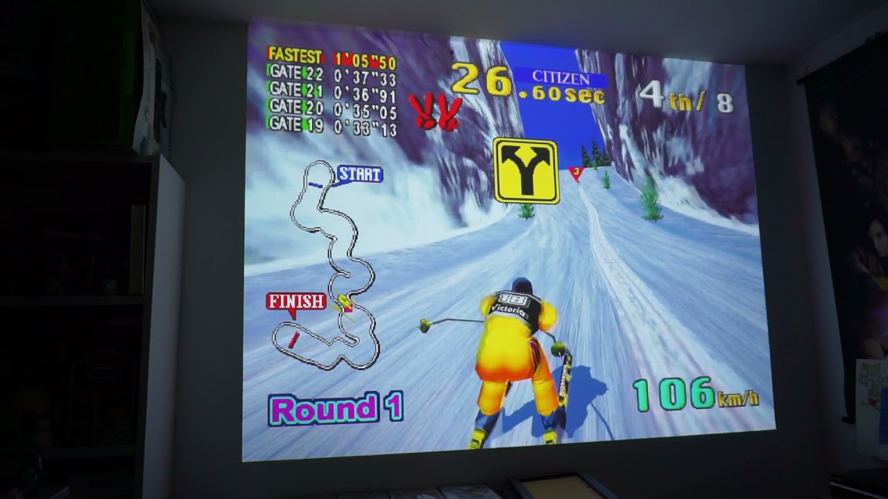 sega ski super g arcade - YouTube