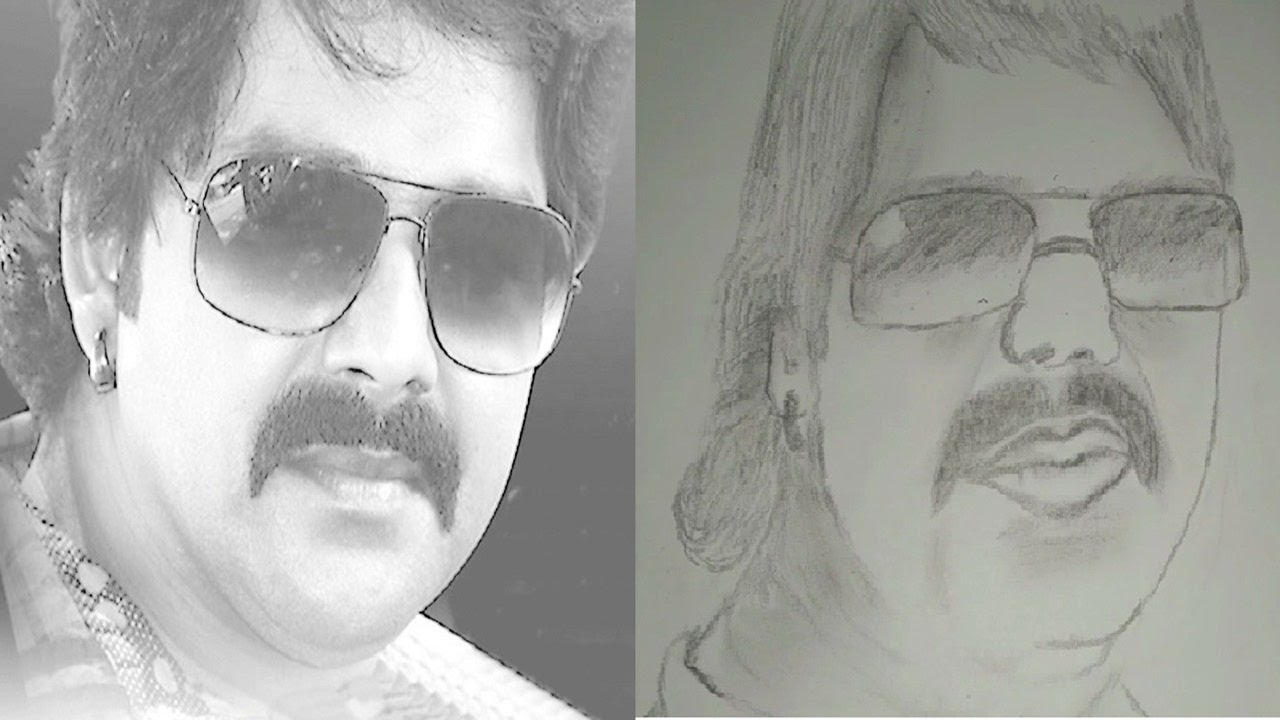 Bhojpuri Singer Actor Pawan Singh Drawing Art - YouTube