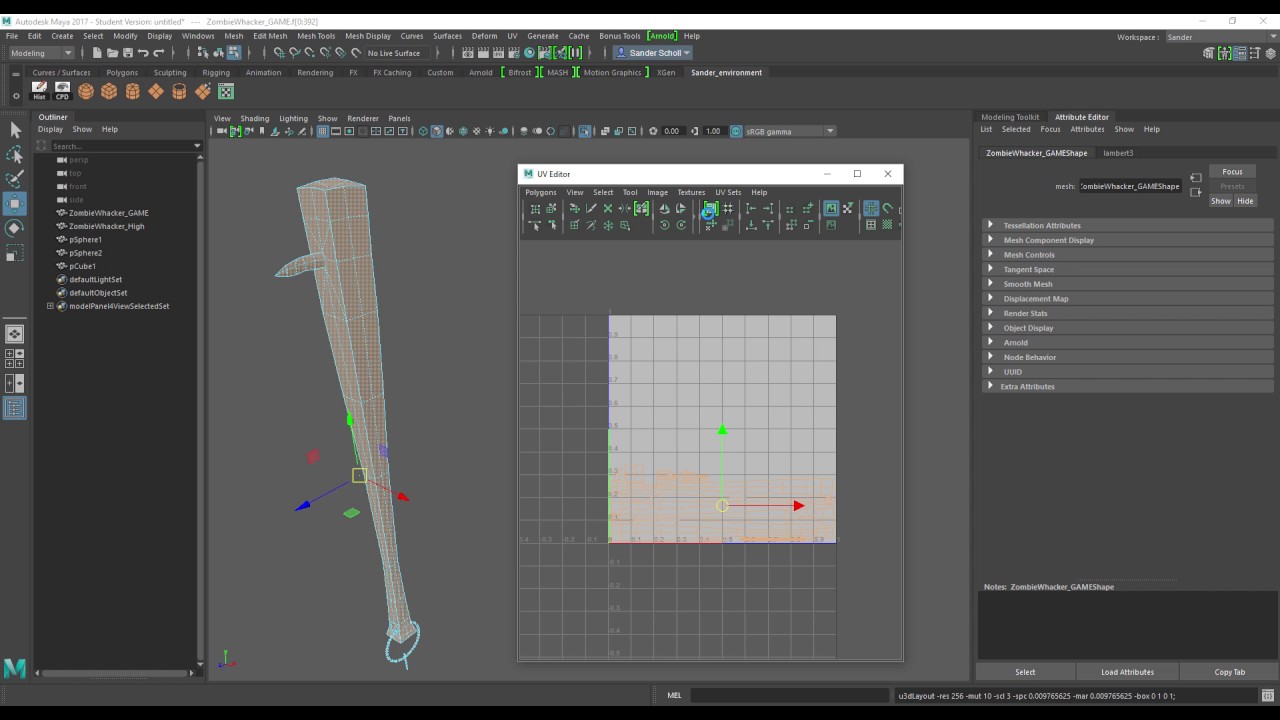 20170213 MAYA Transfer maps Layout UVs padding en automatische packing ...