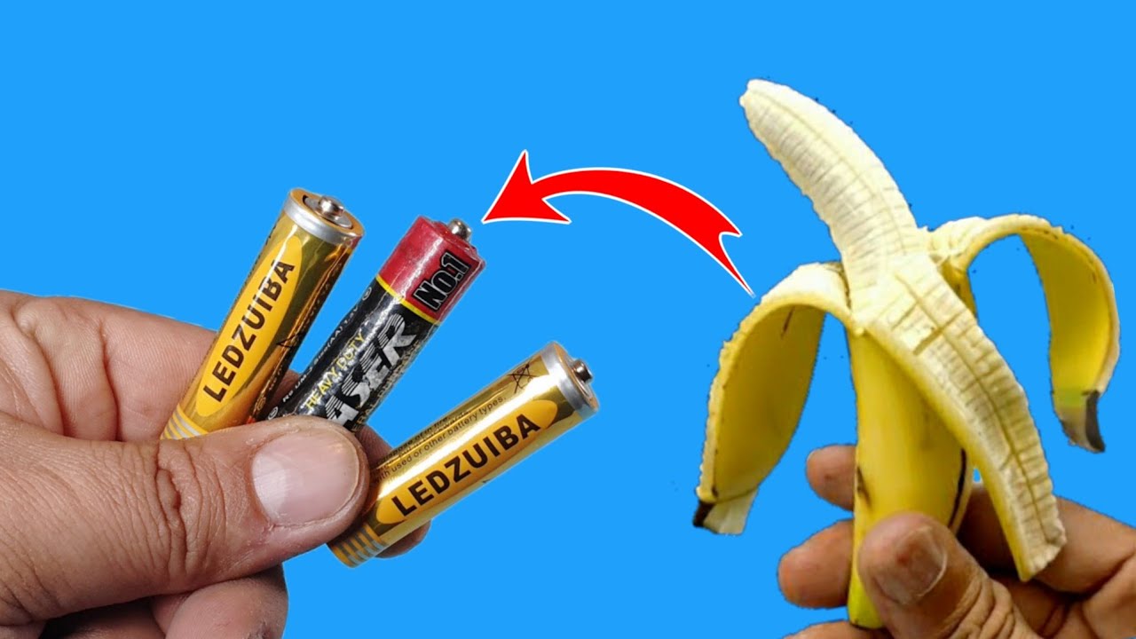 Replace your wall clock battery with a banana peel! You don't need to ...