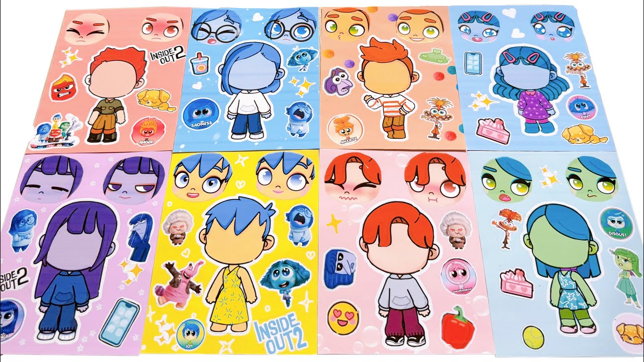 [Paperdiy] 💕Inside Out 2 in Avatar World with Sticker💕 #paperdiy # ...