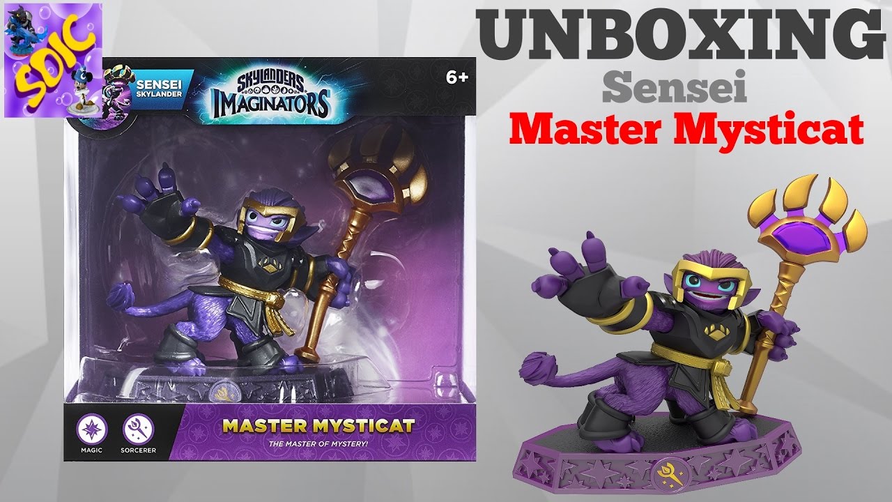 NEW UNBOXING Skylanders Imaginators Sensei MASTER MYSTICAT - YouTube