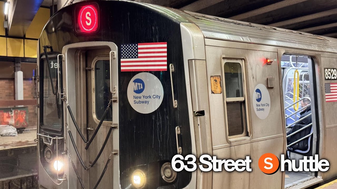 NYC Subway: R160 S Train (63rd St Shuttle) action - YouTube