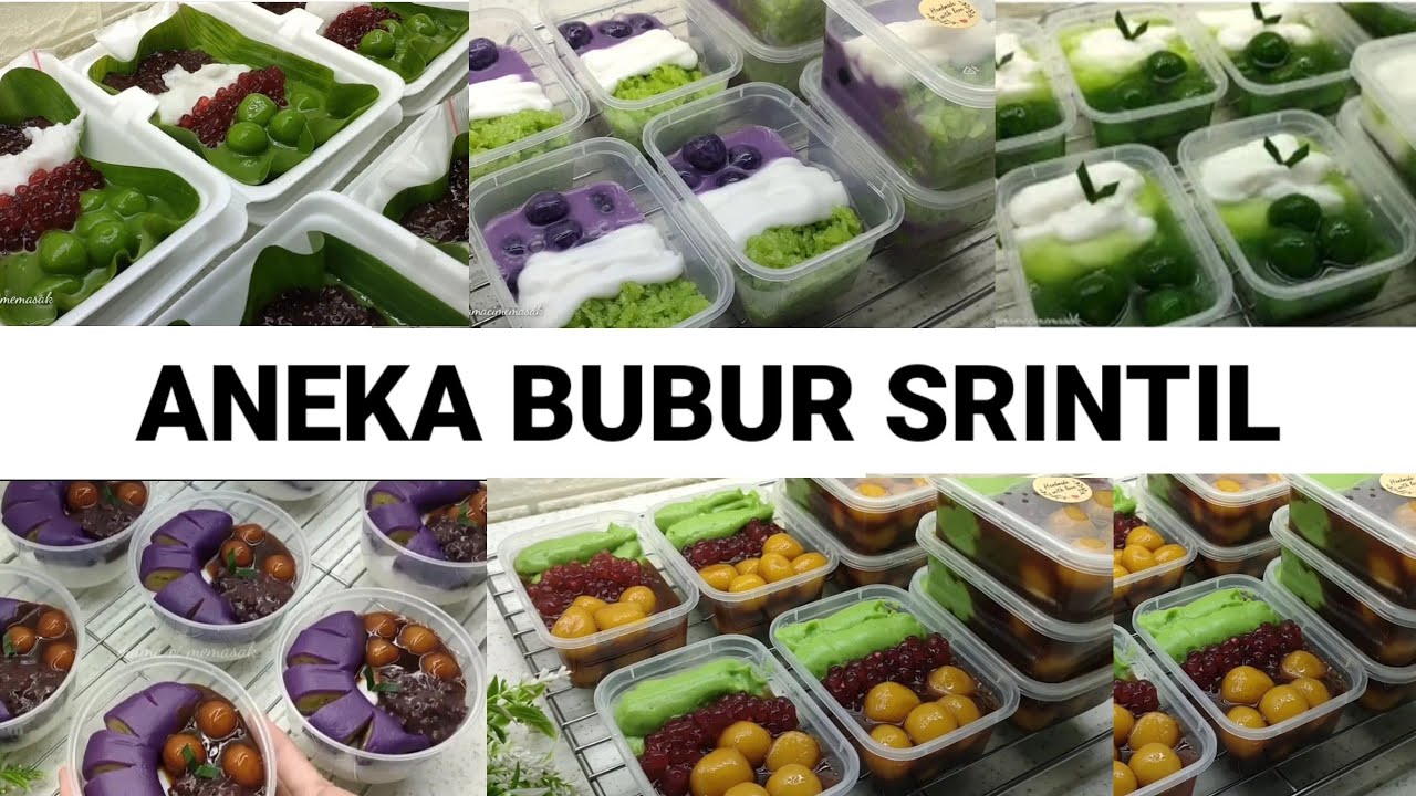 ANEKA RESEP BUBUR SRINTIL UNTUK JUALAN.. - YouTube