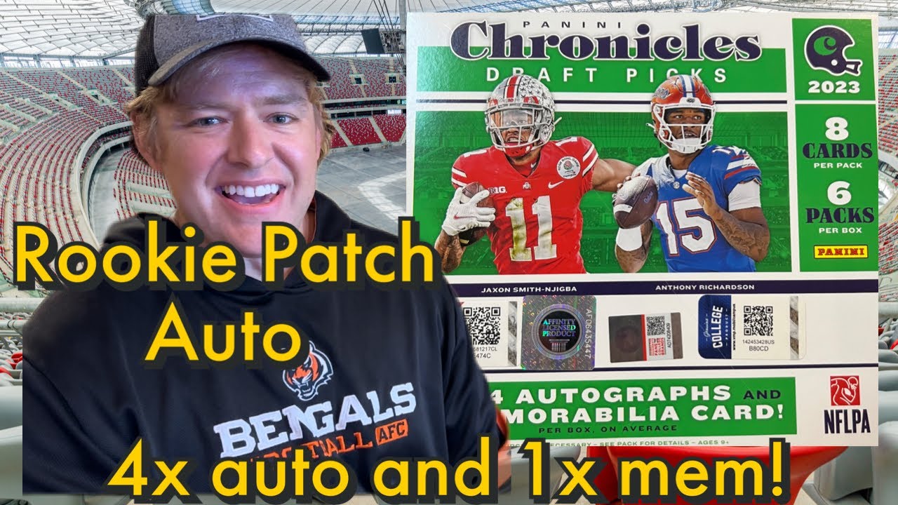 ROOKIE PATCH AUTO🍀! 2023 Panini NFL Chronicles Draft Picks Hobby Box 🏈 ...