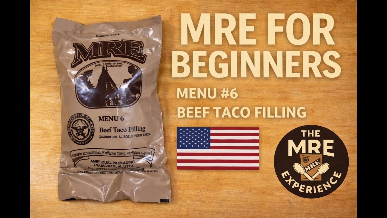 MRE's For Newbies #6 - Beef Taco Filling, Full Review - YouTube