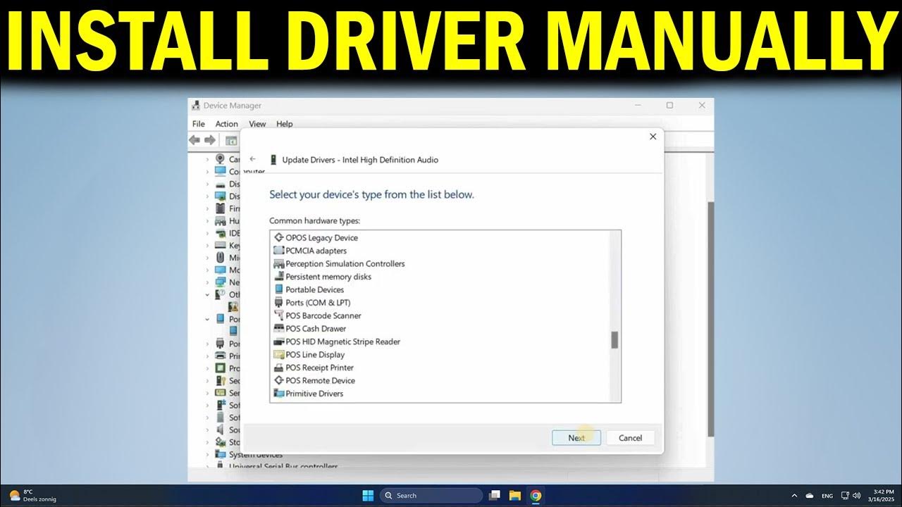 How To Manually Install a Driver Using a INF File in Windows 11 - Quick ...