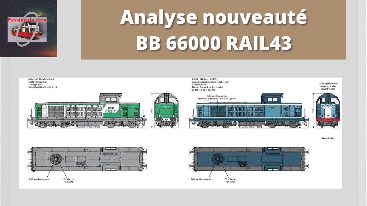 Présentation BB 66000 RAIL 43 à l'echelle zéro - YouTube