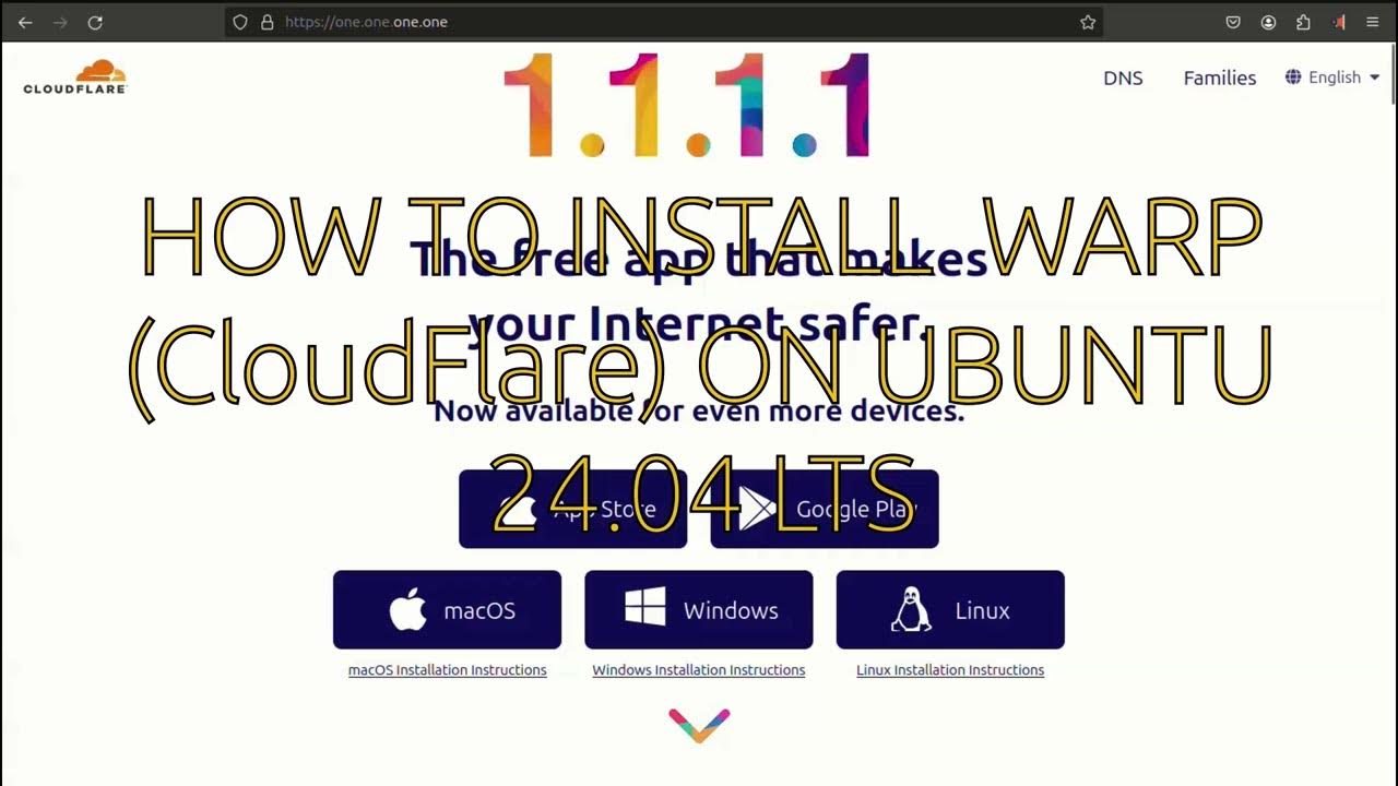 HOW TO INSTALL AND FIX WARP CloudFlare ON UBUNTU 24.04 LTS - YouTube