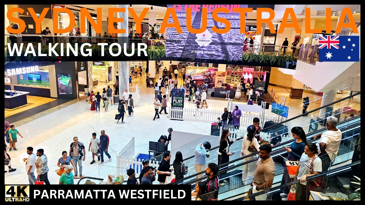 SYDNEY AUSTRALIA VIRTUAL WALKING TOUR | Inside Parramatta Westfield ...