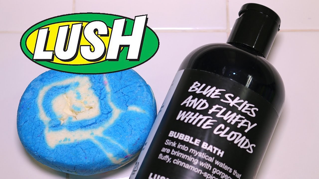 LUSH - BLUE SKIES AND FLUFFY WHITE CLOUDS Liquid Bubble Bath - DEMO ...