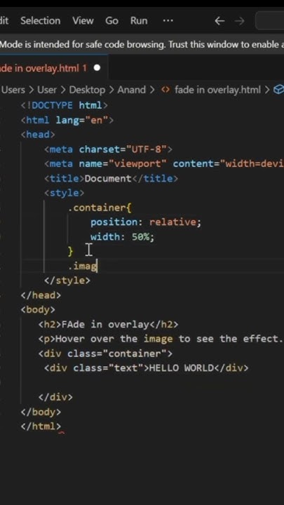 How to create image hover overlay effects | html css - YouTube
