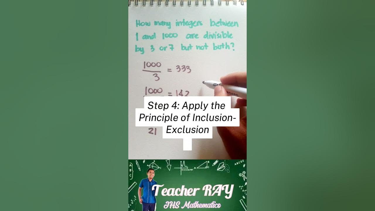 How to use Principles of Inclusion-Exclusion? #maths - YouTube