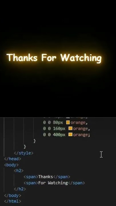 How to make animated glow text html css - YouTube