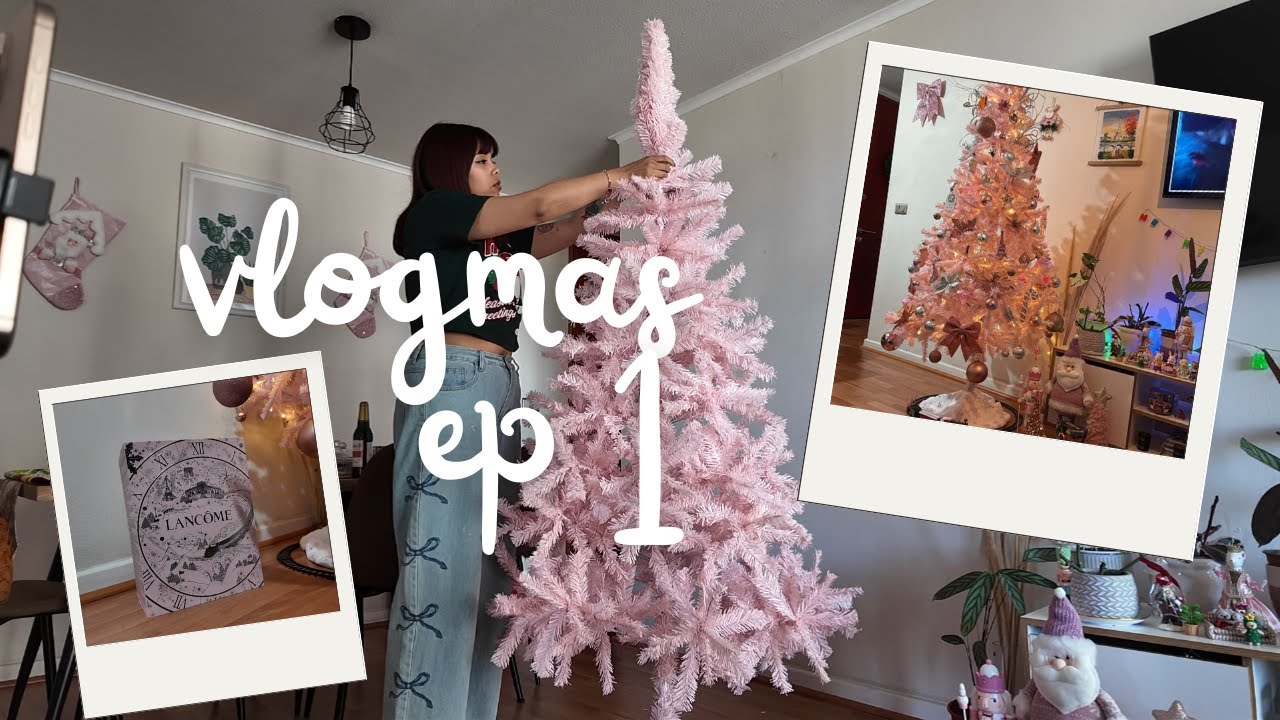 VLOGMAS EP1: nuevo arbolito + decoración rosada! 😍🎄💖 - YouTube