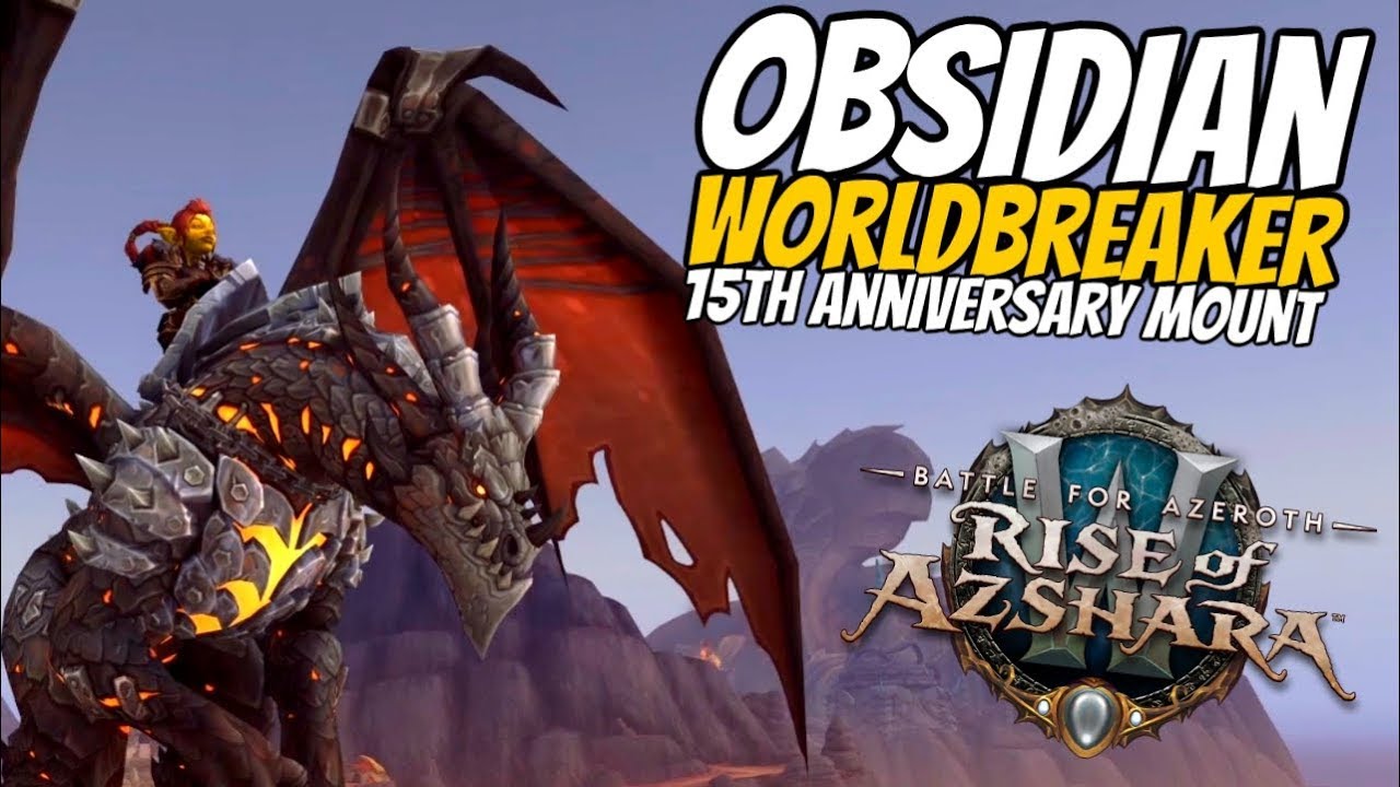 Obsidian Worldbreaker Mount | 15th Anniversary Mount | In-Game Event ...